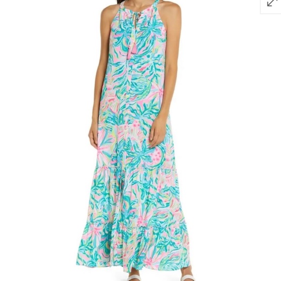 Lilly Pulitzer | Dresses | Nwt Lilly Pulitzer Luliana Maxi Dress In One In A Melon Print | Poshmark